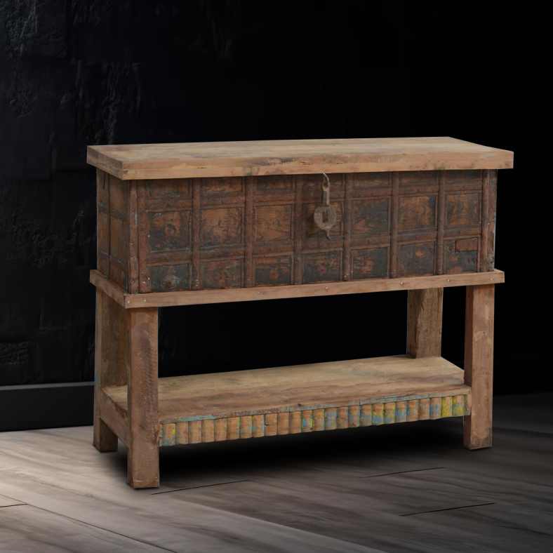 Joss Box Console Table - Teak Wood | Artisans Rose